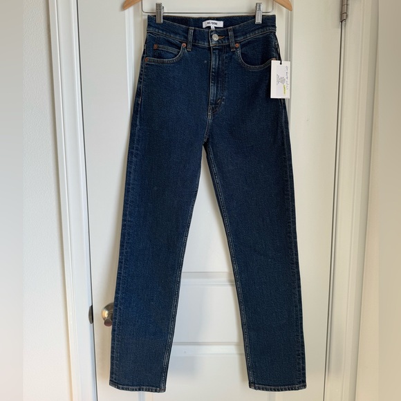 Re/Done | Jeans | Nwt Redone Jeans 7s Straight Dark Rinse Jeans Size 26 ...